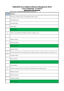 PAPER 505 OPERATIONS ANALYTICS - MSIBM
